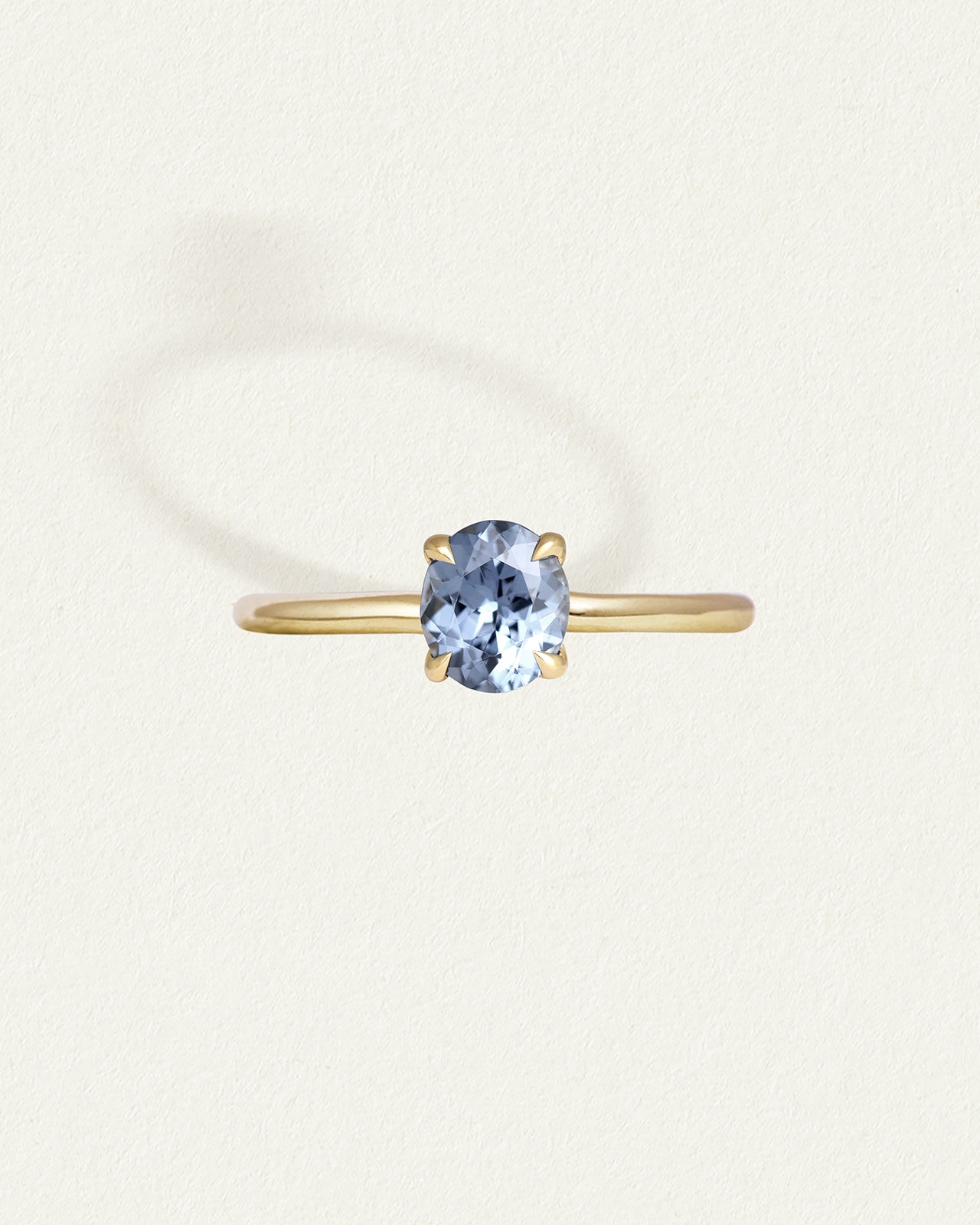 Adama Oval Ring Solitaire 0.9ct Blue Spinel Solid Gold – Temple of the ...