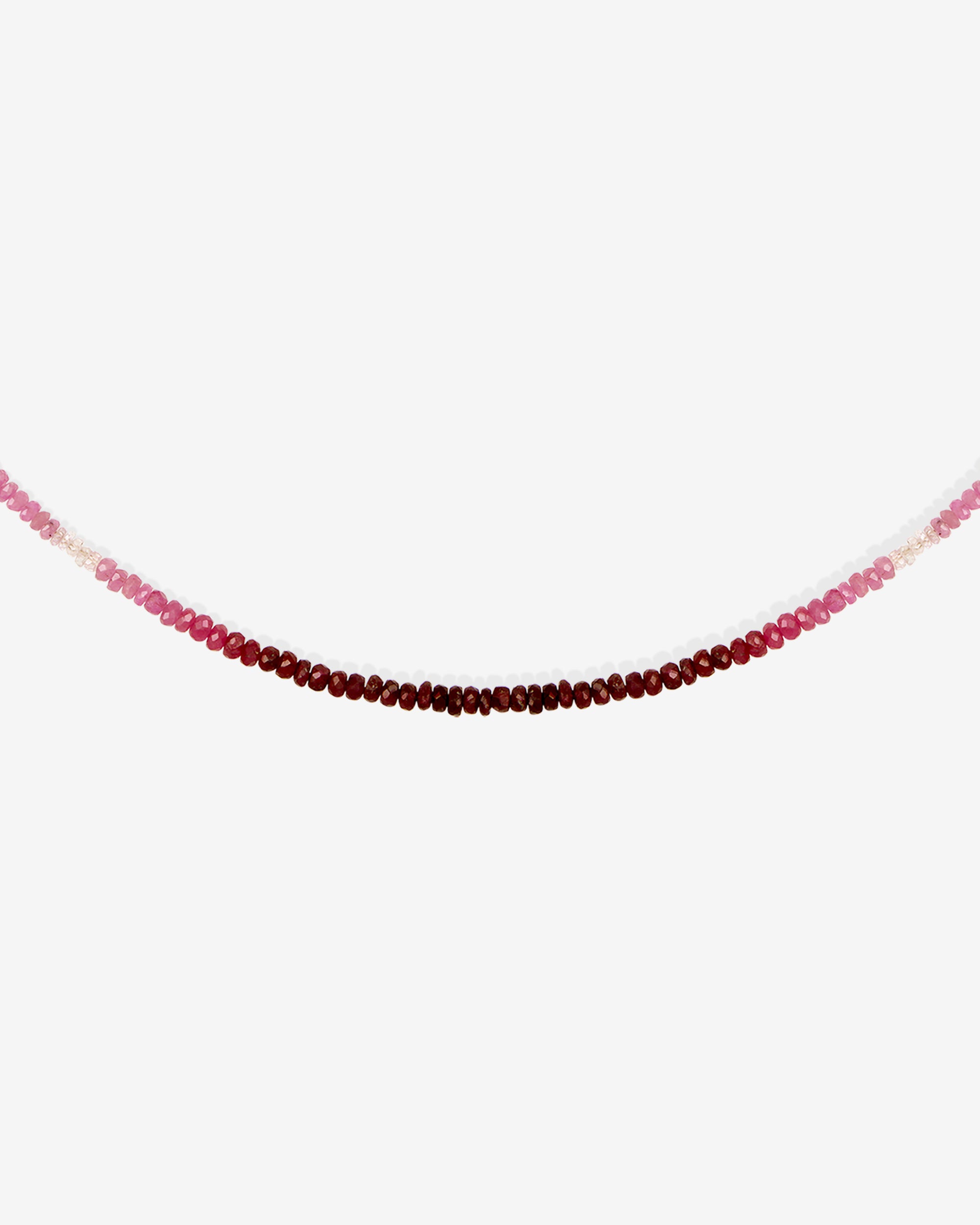 Ombre Necklace Ruby Solid Gold – Temple of the Sun US