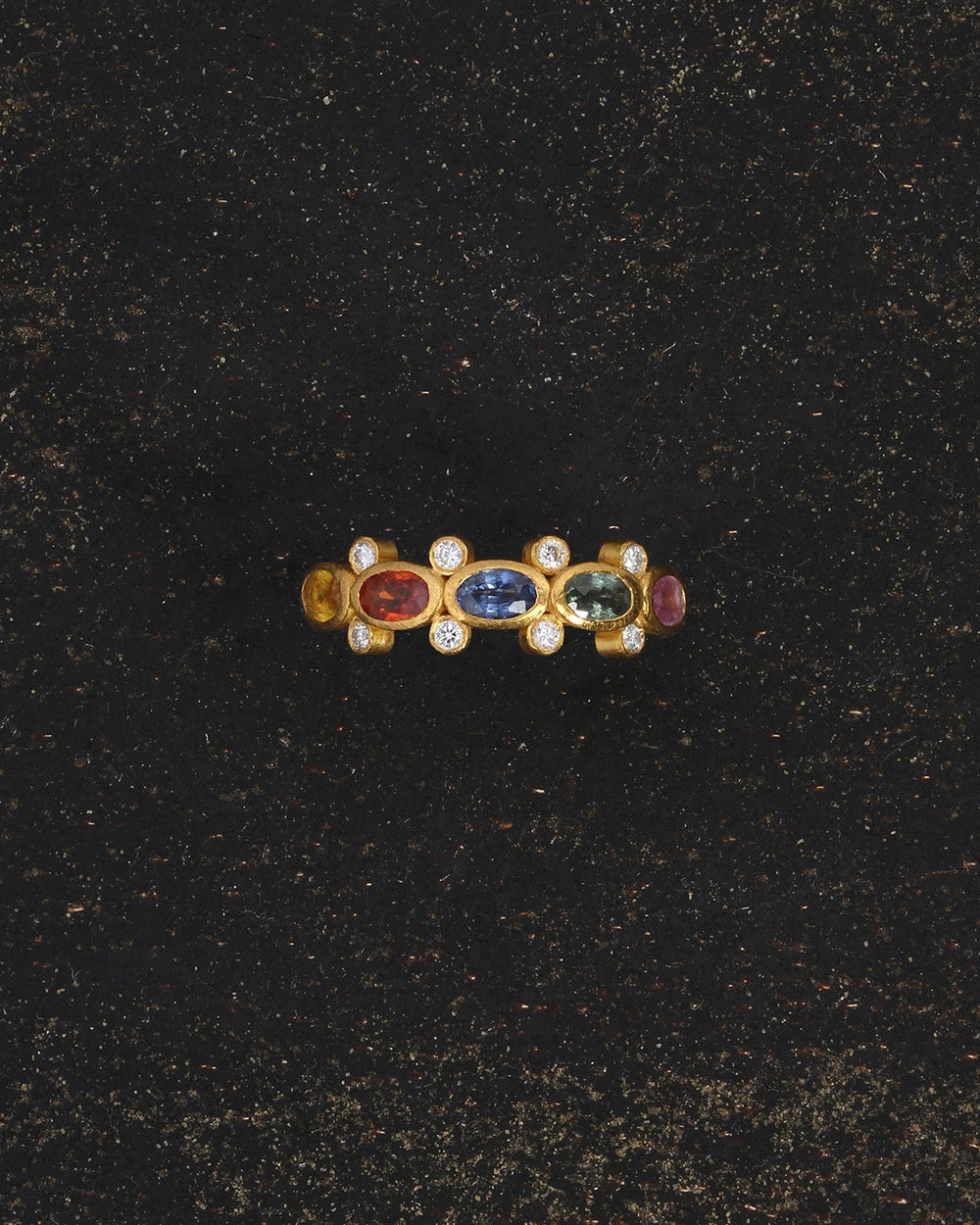 Topkapi Ring Sapphire Solid Gold