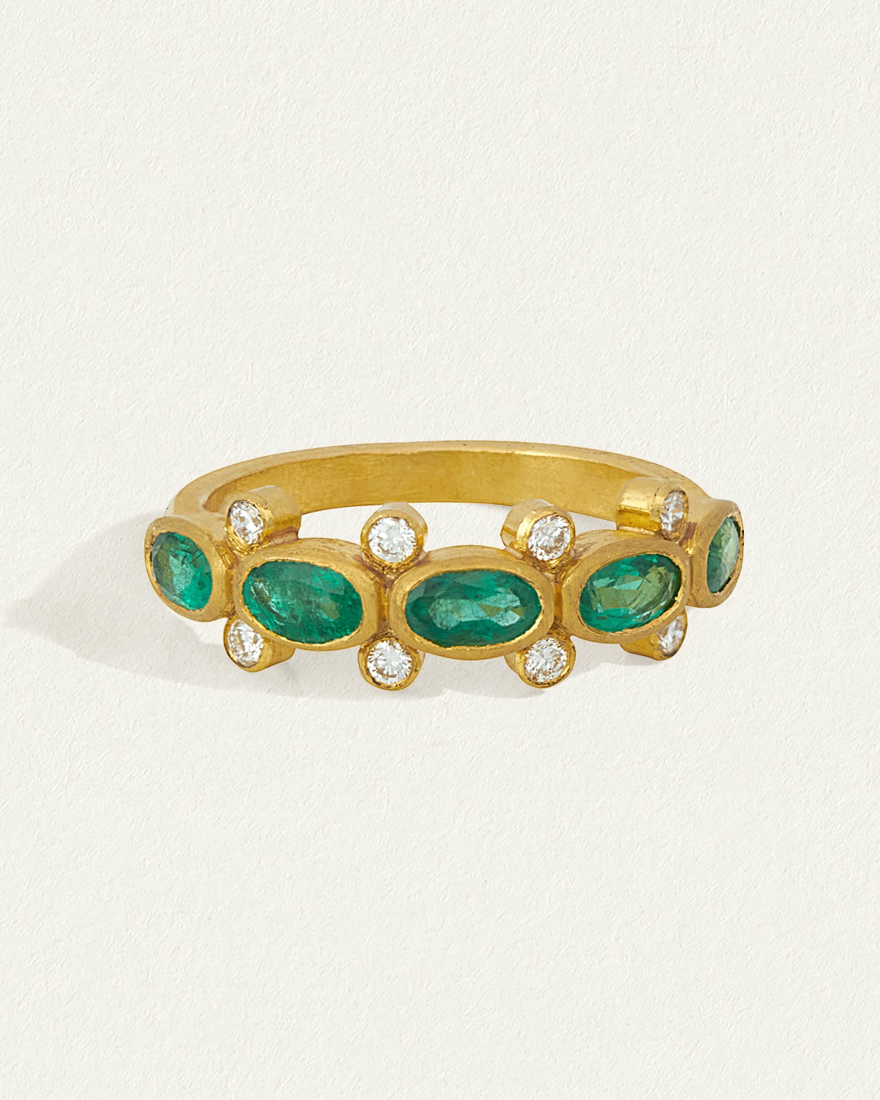 Topkapi Ring Emerald Diamond Solid Gold – Temple of the Sun US
