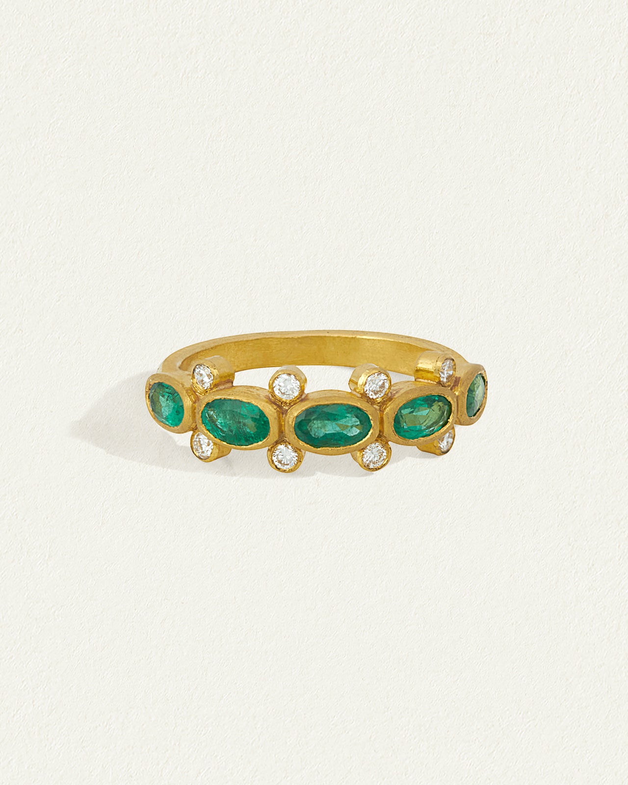 Topkapi Ring Emerald Diamond Solid Gold – Temple of the Sun US