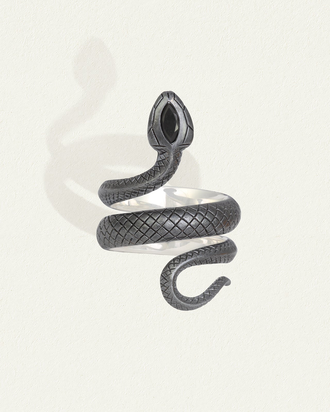 Draco Ring Oxidised Silver – Temple of the Sun US