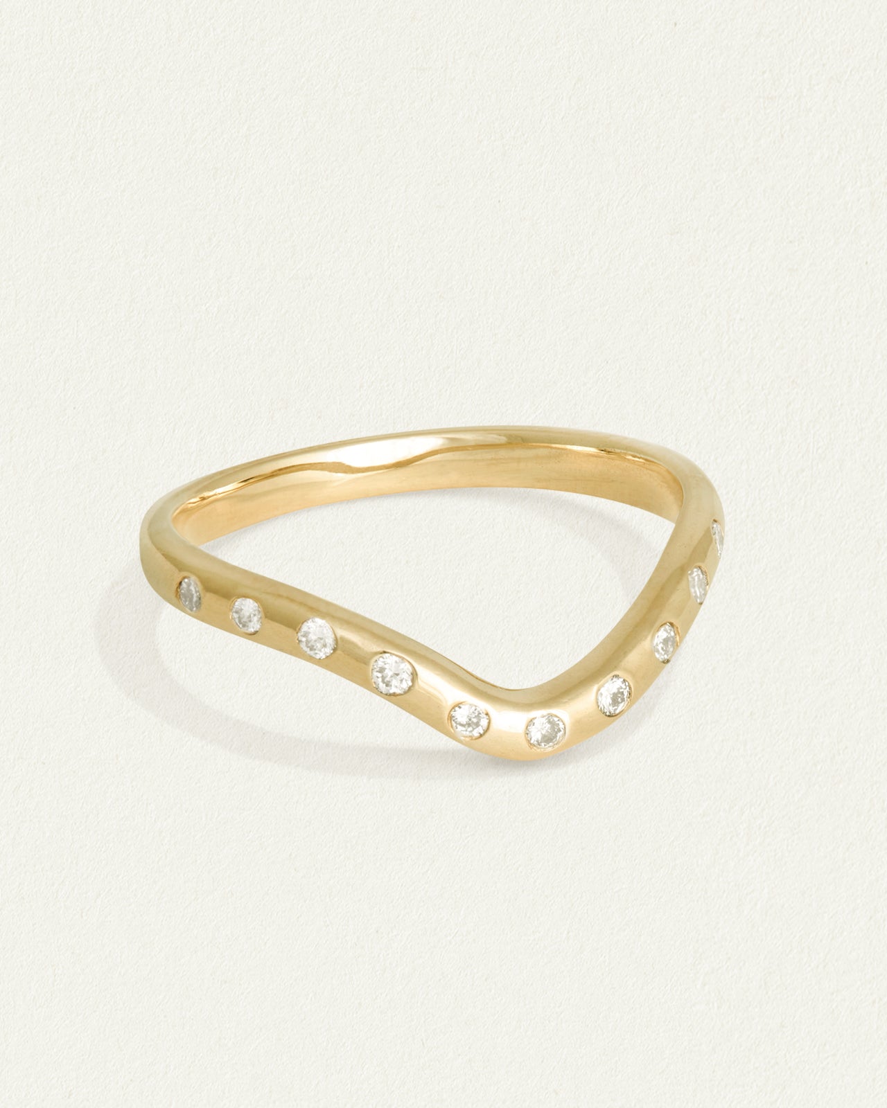 Synergy Arch Ring Diamond Solid Gold – Temple of the Sun US